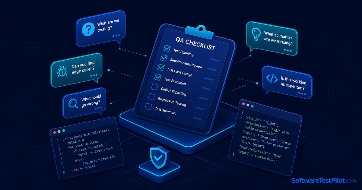 50 ChatGPT Prompts for QA Testers + Prompt Framework — SoftwareTestPilot